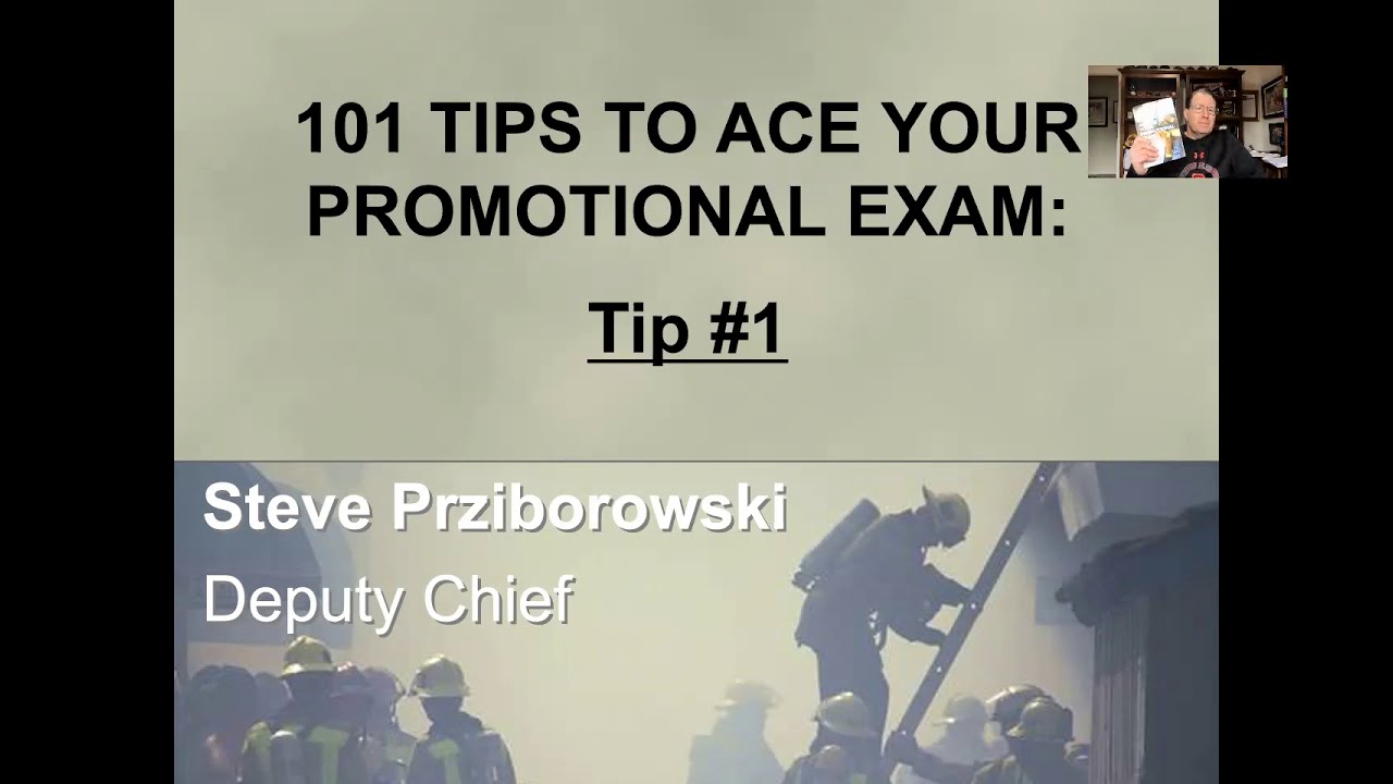 101 Tips to Ace Your Promotional Exam - Tip #1 - YouTube