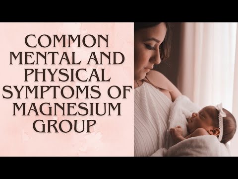 Common mental and physical characteristic symptoms of magnesium group # ...