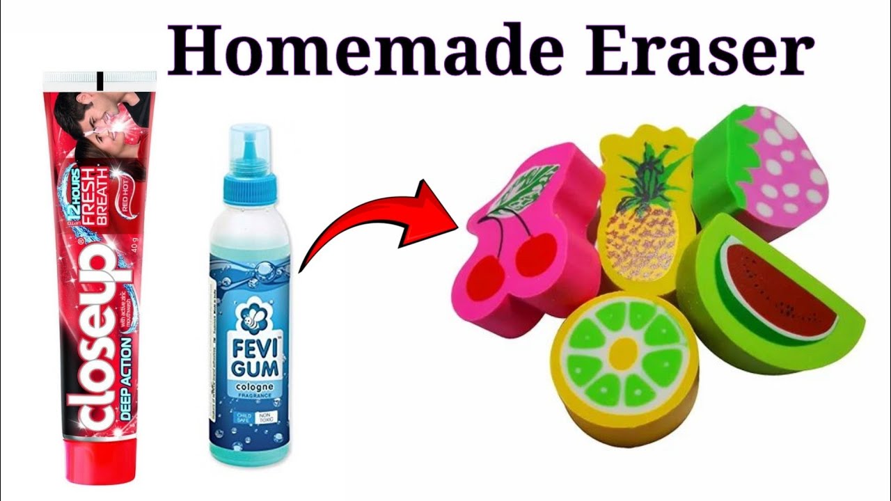 How to make Kneaded Eraser at home/DIY Kneaded Eraser/homemade Kneaded ...
