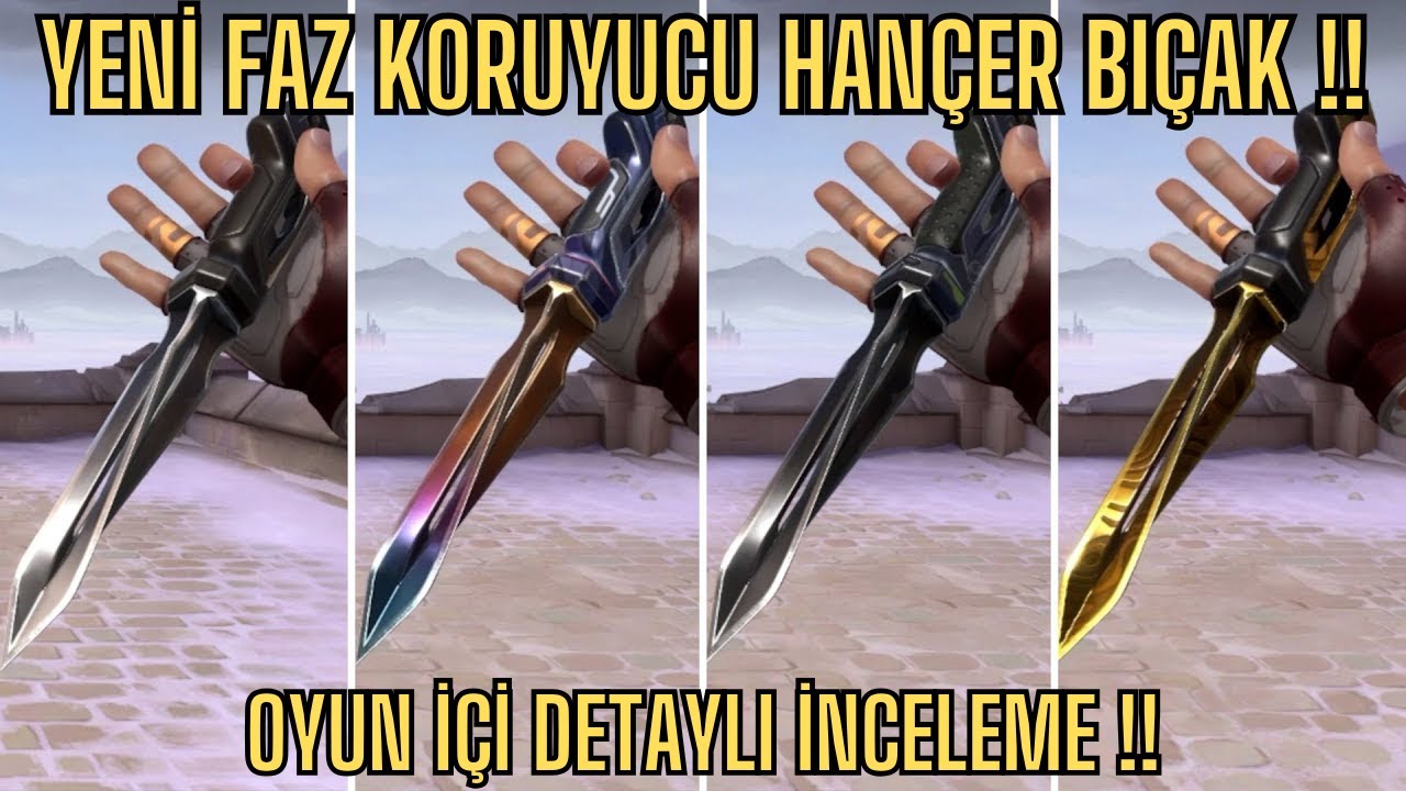 FAZ KORUYUCU HANÇER BIÇAK Yeni Set Yeni Skin !! Detaylı Oyun İçi ...