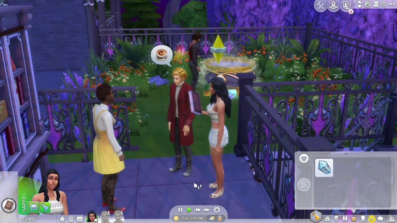 The Sims™ 4 spellcaster learning to cast spells - YouTube