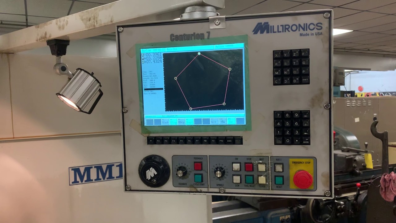 Milltronics Model MM18 CNC Vertical Machining Center for Sale - YouTube