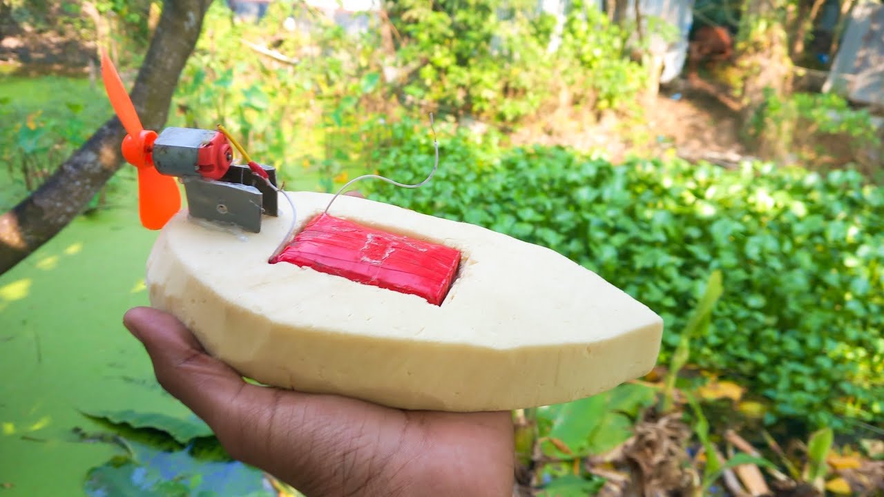 how to make speed boat - YouTube