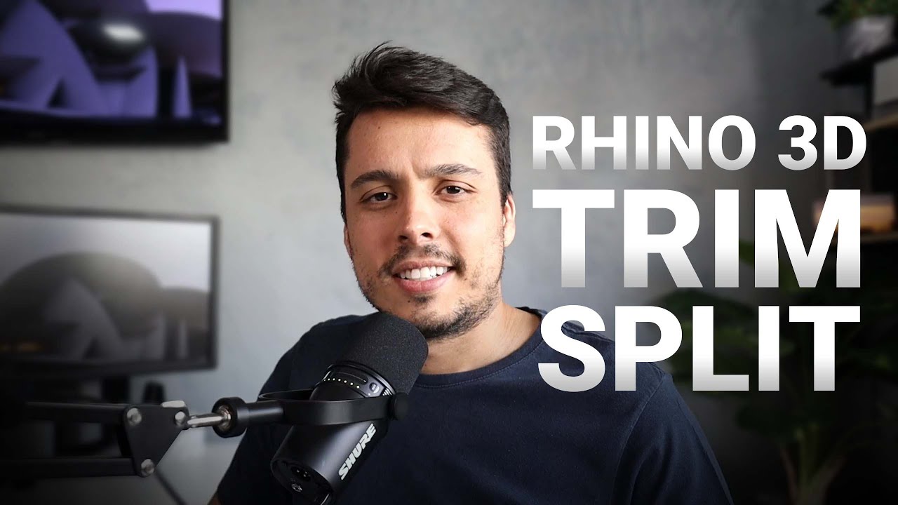 Como dividir objetos no Rhinoceros 3D com TRIM e SPLIT - YouTube