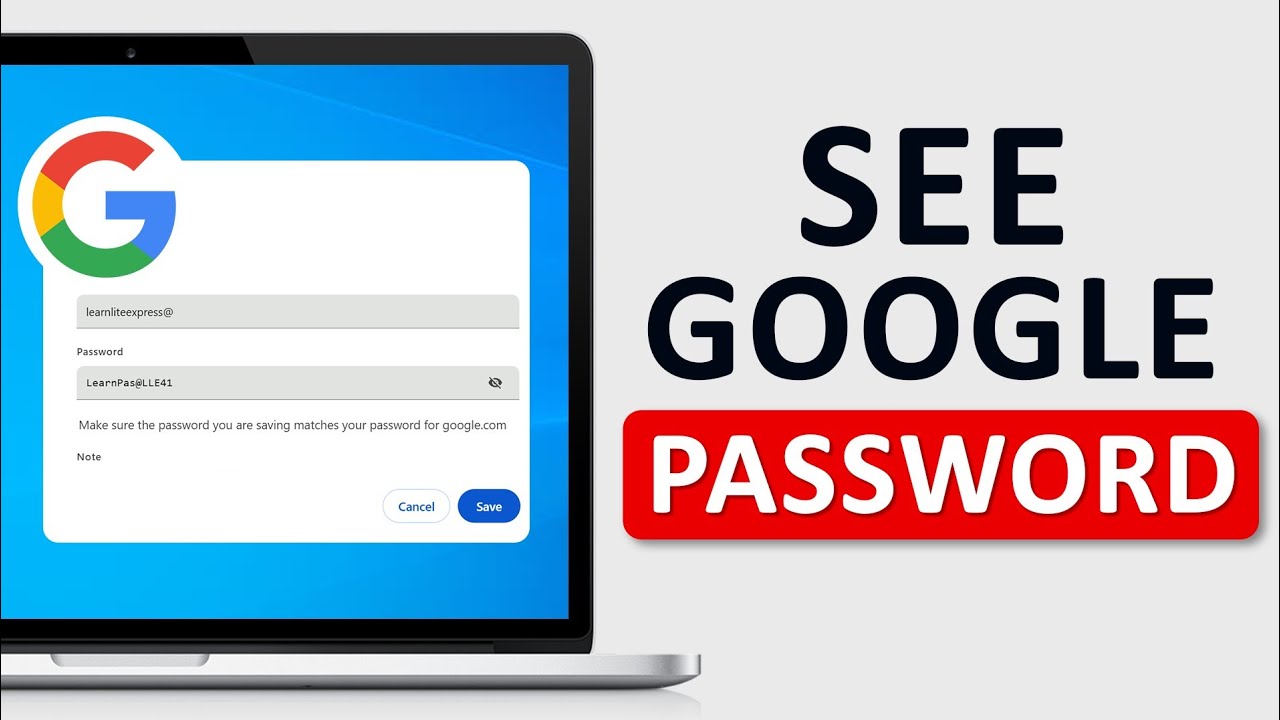 How To See Google Account Password on Laptop (Step By Step) - YouTube