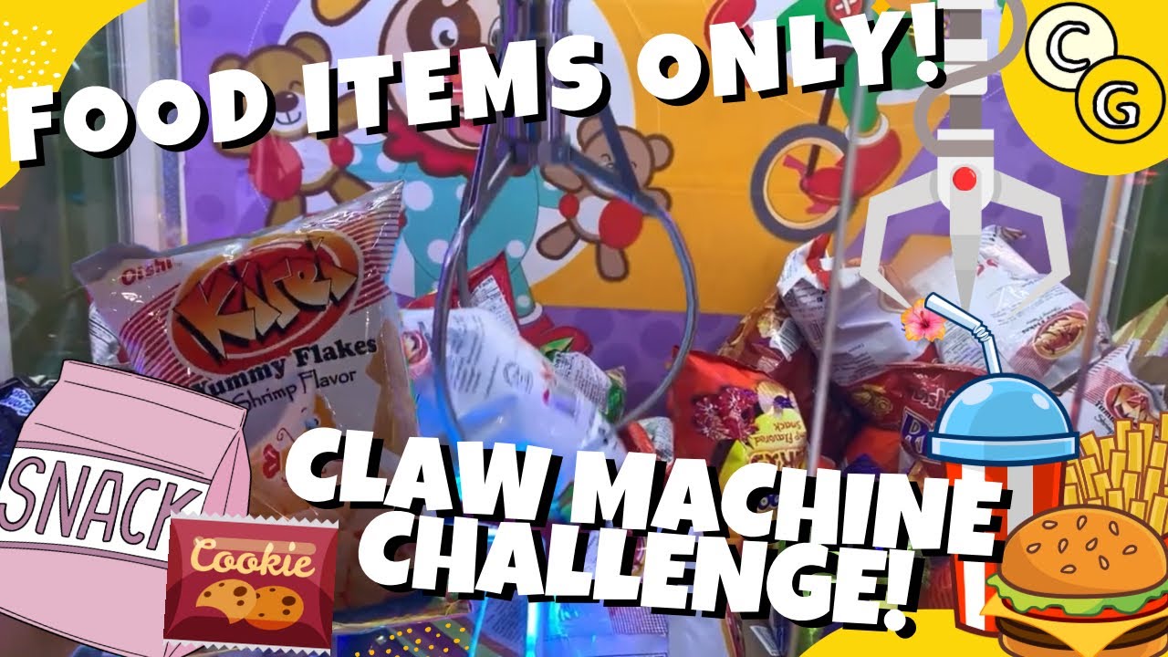 FOOD ITEMS ONLY CLAW MACHINE CHALLENGE IN THE PHILIPPINES! | Claw Gamer ...
