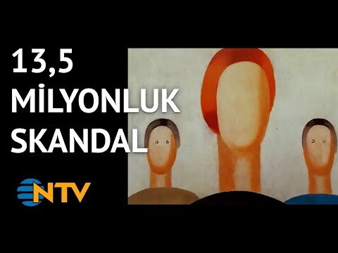 @NTV Canı sıkıldı, tabloya göz çizdi