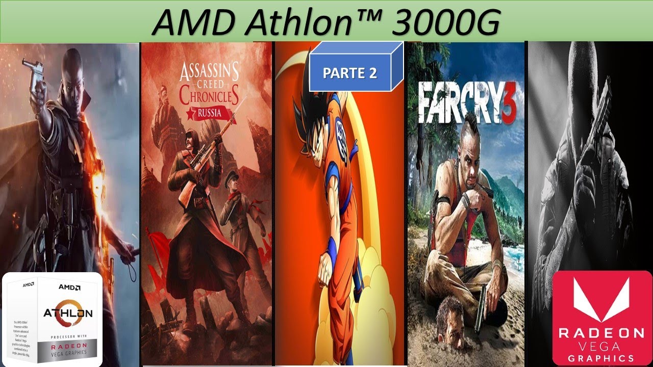 AMD ATHLON 3000G | ¿Qué juegos puede correr en este 2023 | Radeon Vega ...
