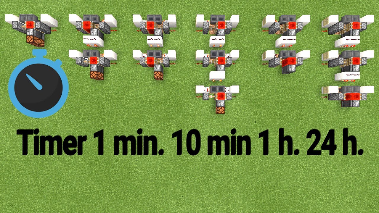 Timer to 24 hours. Build in Minecraft - YouTube