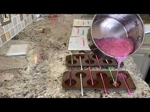 Homemade Candy Sucker Recipe - YouTube