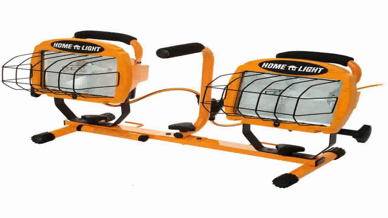 Designers Edge L 1719 500 Watt Twin Head Adjustable Work Light with ...