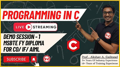 MSBTE SEM 2 | Programming In C | PIC 22226| Fy diploma | K scheme IF / CO / AIML - YouTube