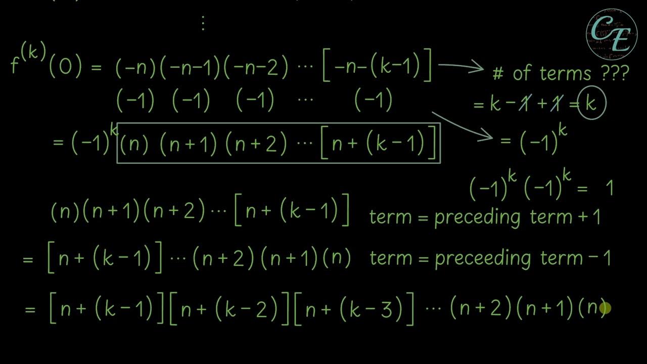 Negative Binomial Theorem Proof (Original Voice) - YouTube