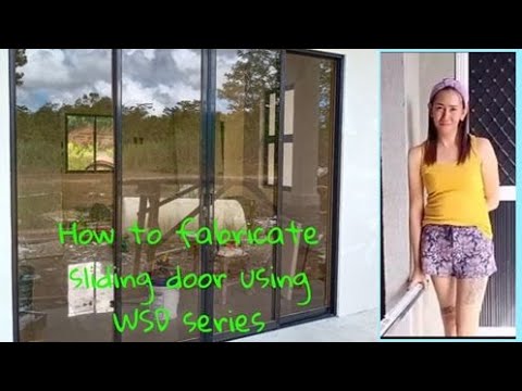 How to fabricate sliding door using WSD series - YouTube