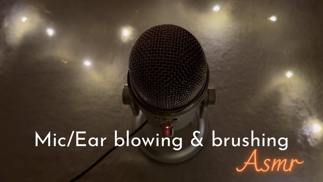 ASMR | Mic/Ear blowing and brushing | No Talking ♡ - YouTube