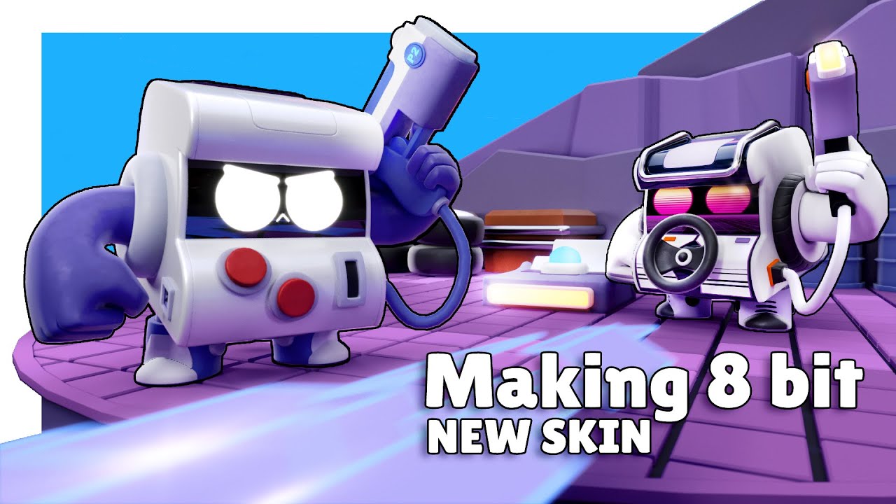 Brawl Stars 3D 8 BIT Making brawler Animation - YouTube