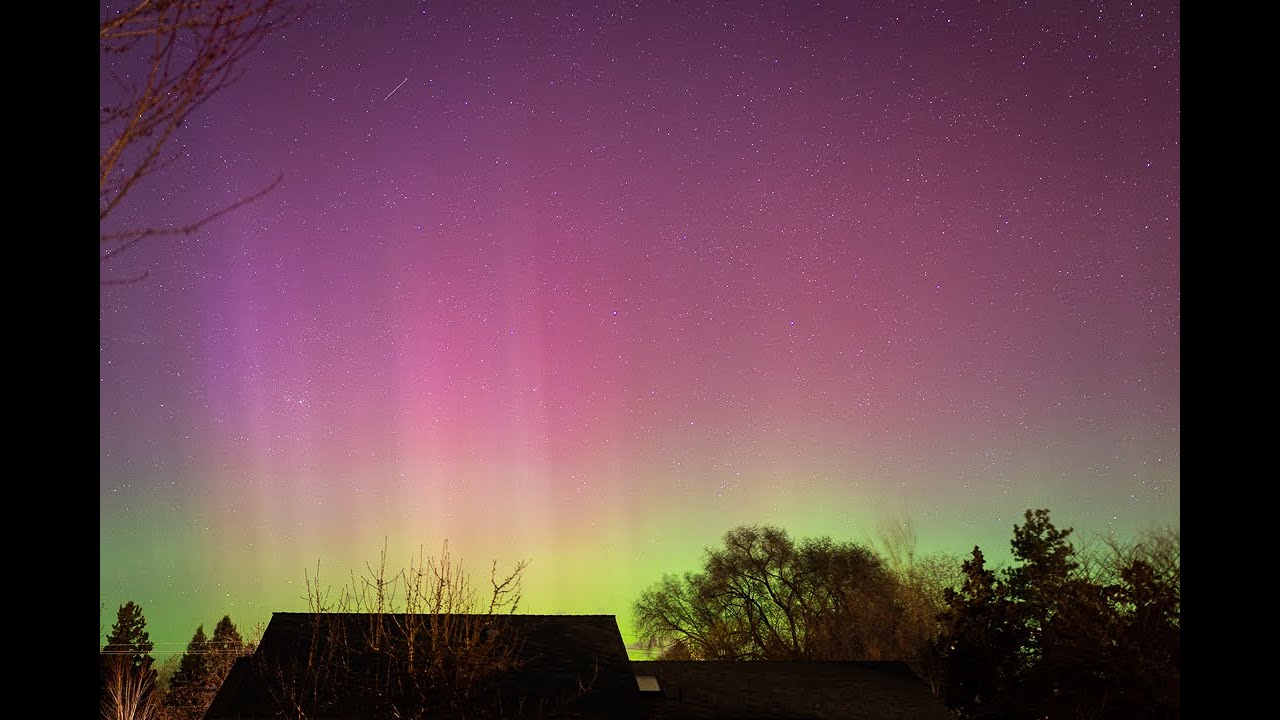 Incredible northern lights visible from Bend, Oregon! - YouTube
