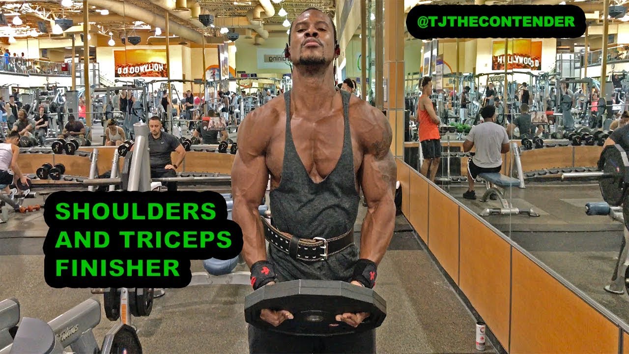 SHOULDERS AND TRICEPS FINISHER | TJ The Contender - YouTube