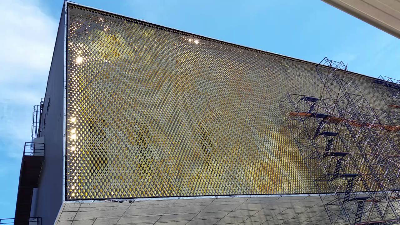 Kinetic facade angular cable systems - YouTube