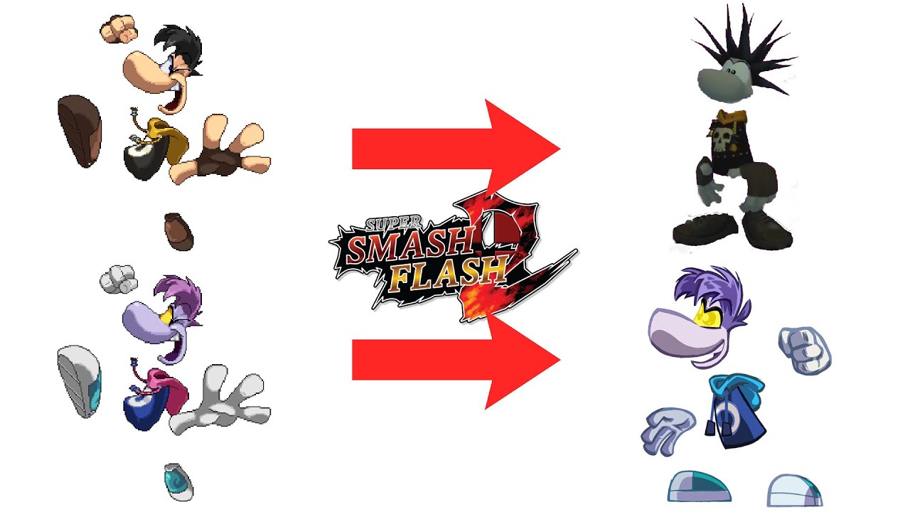 SSF2 Costumes Origins (Rayman) | Rayman Universe - YouTube