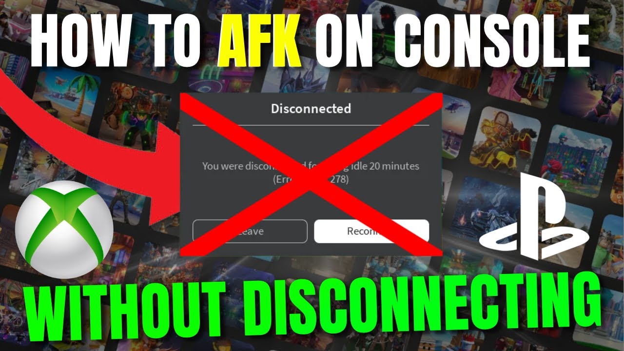 How To AFK Roblox On CONSOLE Without Disconnecting (UPDATED TUTROIAL) - YouTube