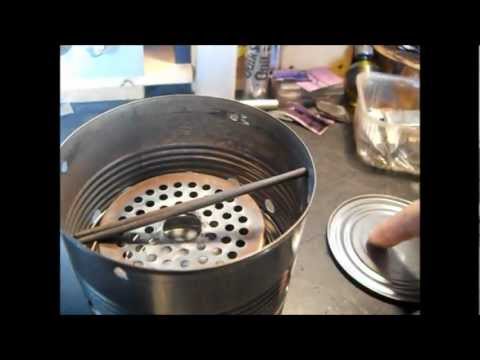 HOMEMADE STERNO STOVE Part 3 - YouTube