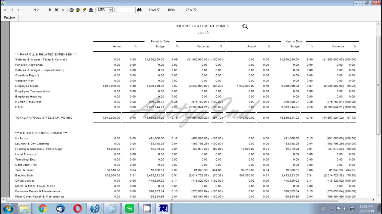 Departement Usage (Detail Biaya Departement) - Realta Rhapsody - YouTube