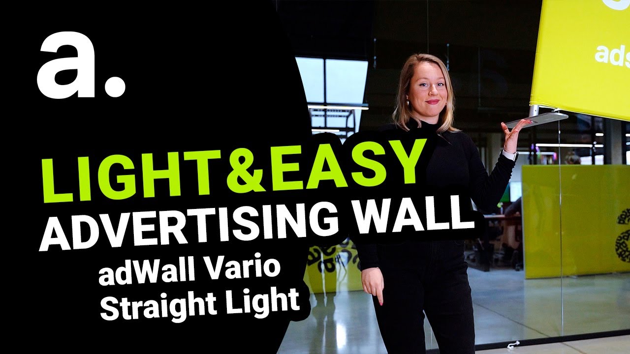 The LIGHTEST advertising walls on the market - adWall Vario Light - YouTube