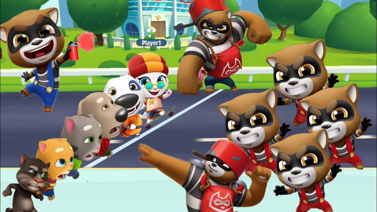 Talking tom gold run - Racing made full screen gameplay - YouTube