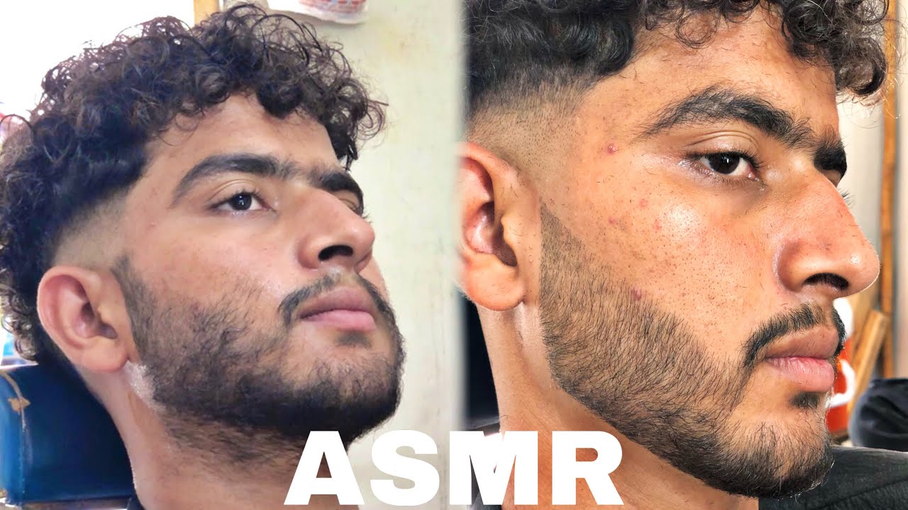 ASMR Beard fad style for men step to step chacho barber shop - YouTube