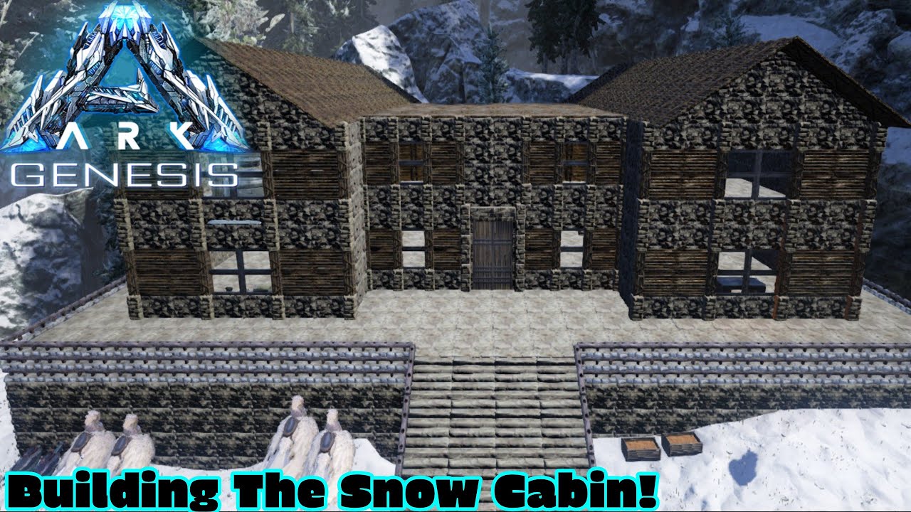 Building The Snow Base Cabin! Ark Genesis Part 8 - YouTube