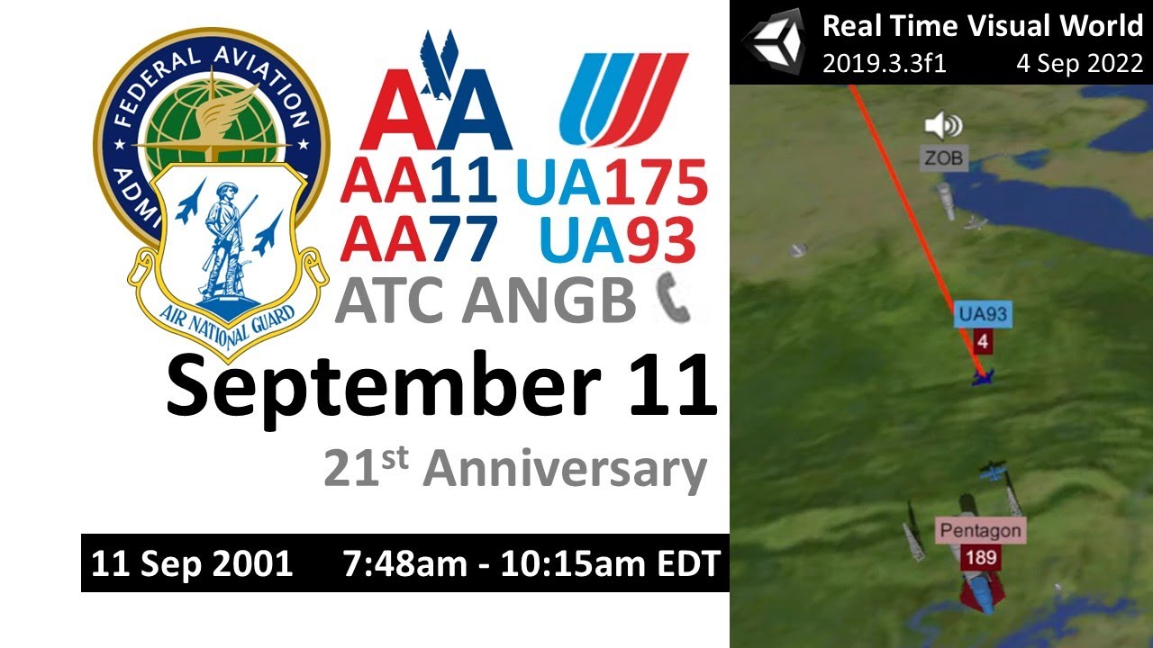 Real Time: September 11 attacks | ATC/Rutgers Audio AA11, UA175, AA77 ...