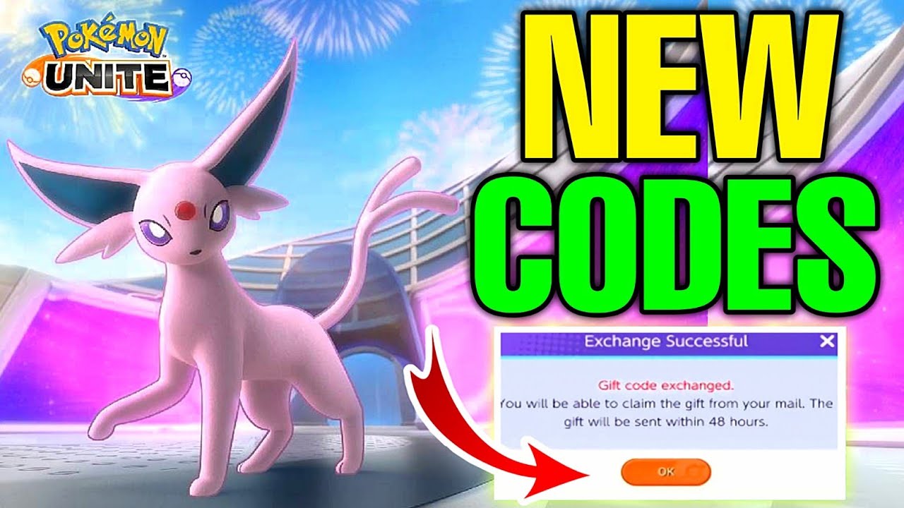 ALL NEW- POKEMON UNITE GIFT CODES OCTOBER 2022 - POKEMON UNITE CODES ...