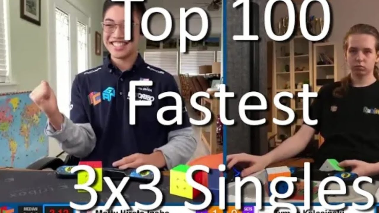 Top 100 Fastest 3x3 singles || - YouTube