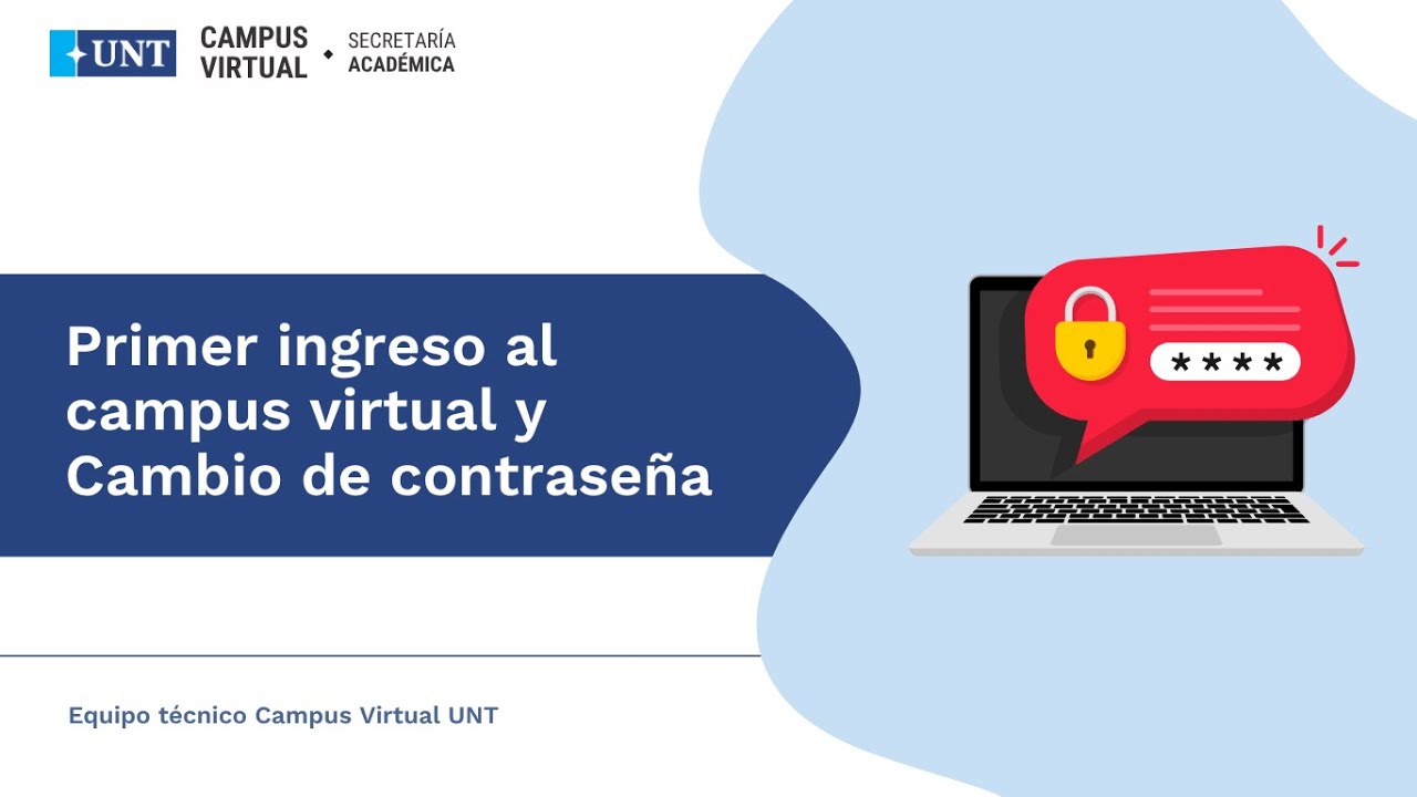 Primer Ingreso al campus virtual y cambio de contraseña - YouTube