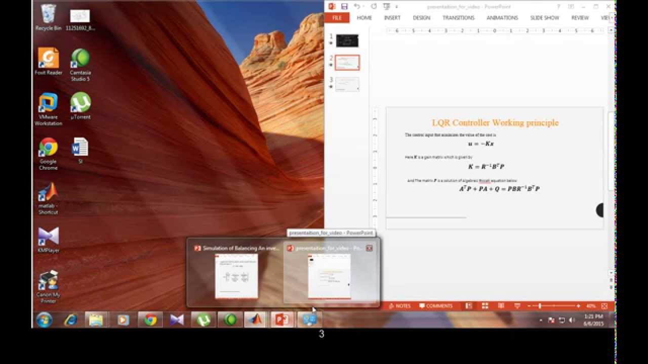 Simulation and Animation of Balancing An Inverted Pendulum Using Reaction Wheel - YouTube