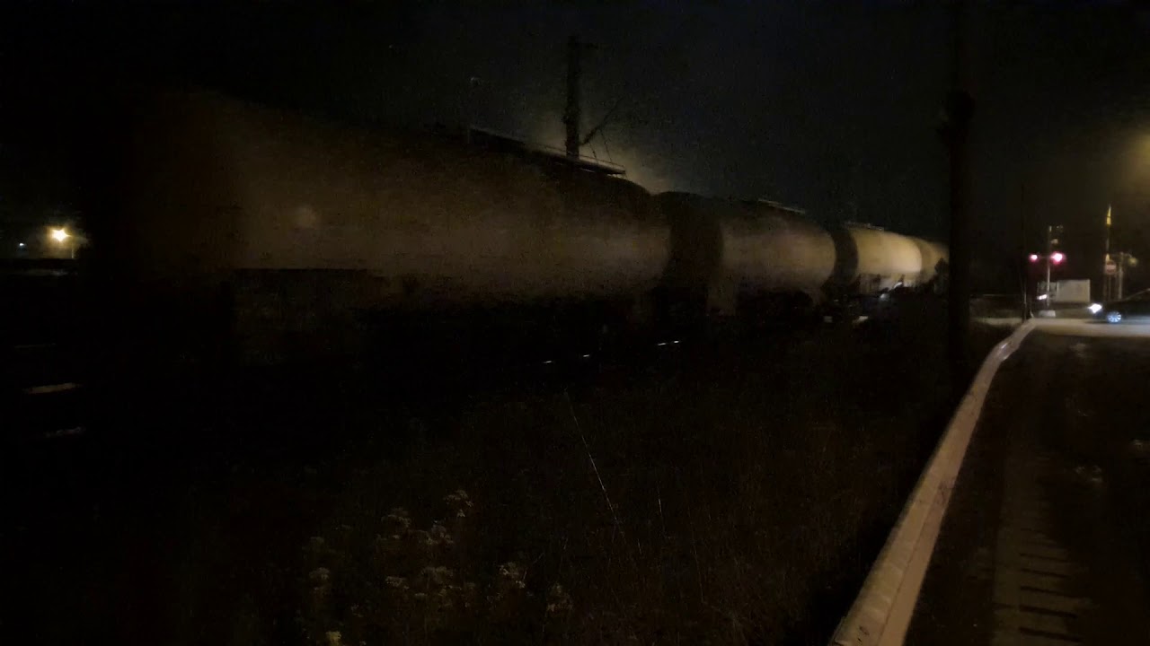 CFR freight train at night - YouTube