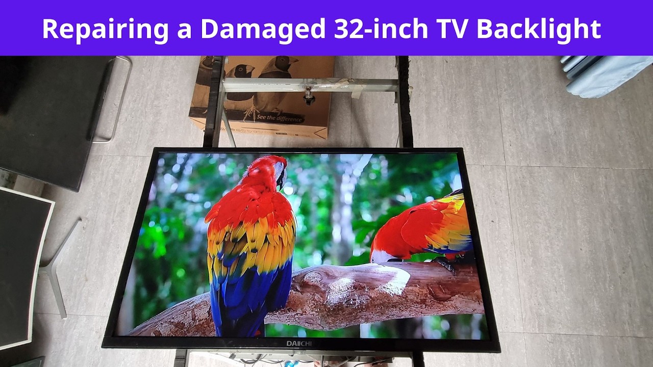 Step by Step Tutorial Repairing a Damaged 32 inch TV Backlight - YouTube