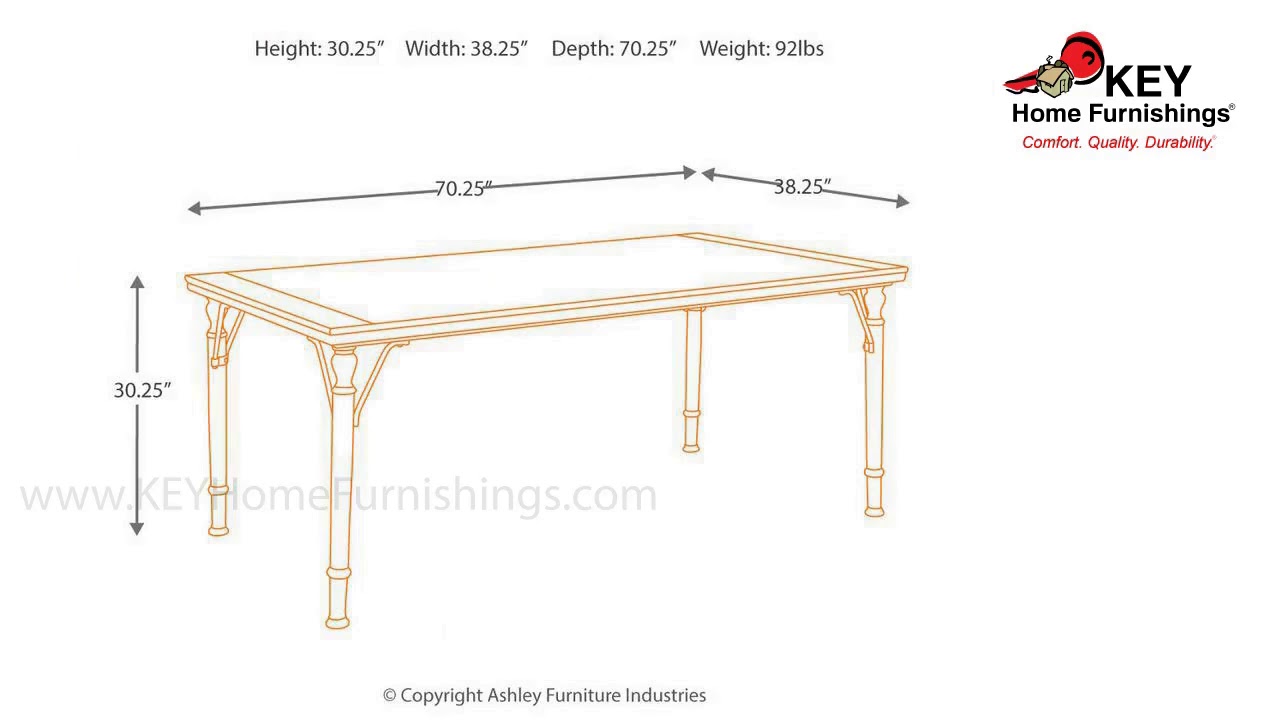 Ashley Tripton Dining Room Table D530-25 | KEY Home - YouTube
