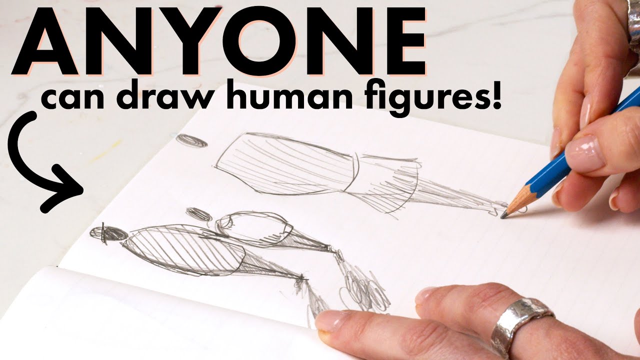 The EASIEST way to sketch the human figure! - YouTube