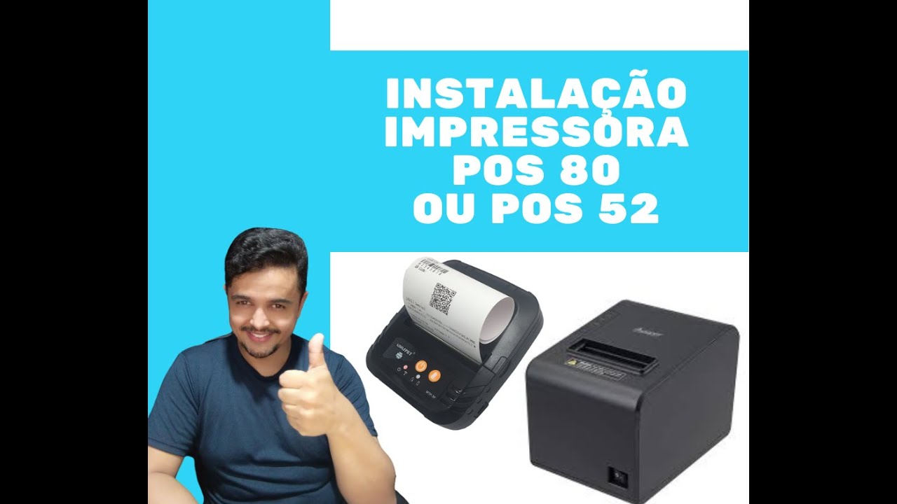 Instalar Impressora POS 80mm ou 52mm, CHINESA E FERRASO - YouTube