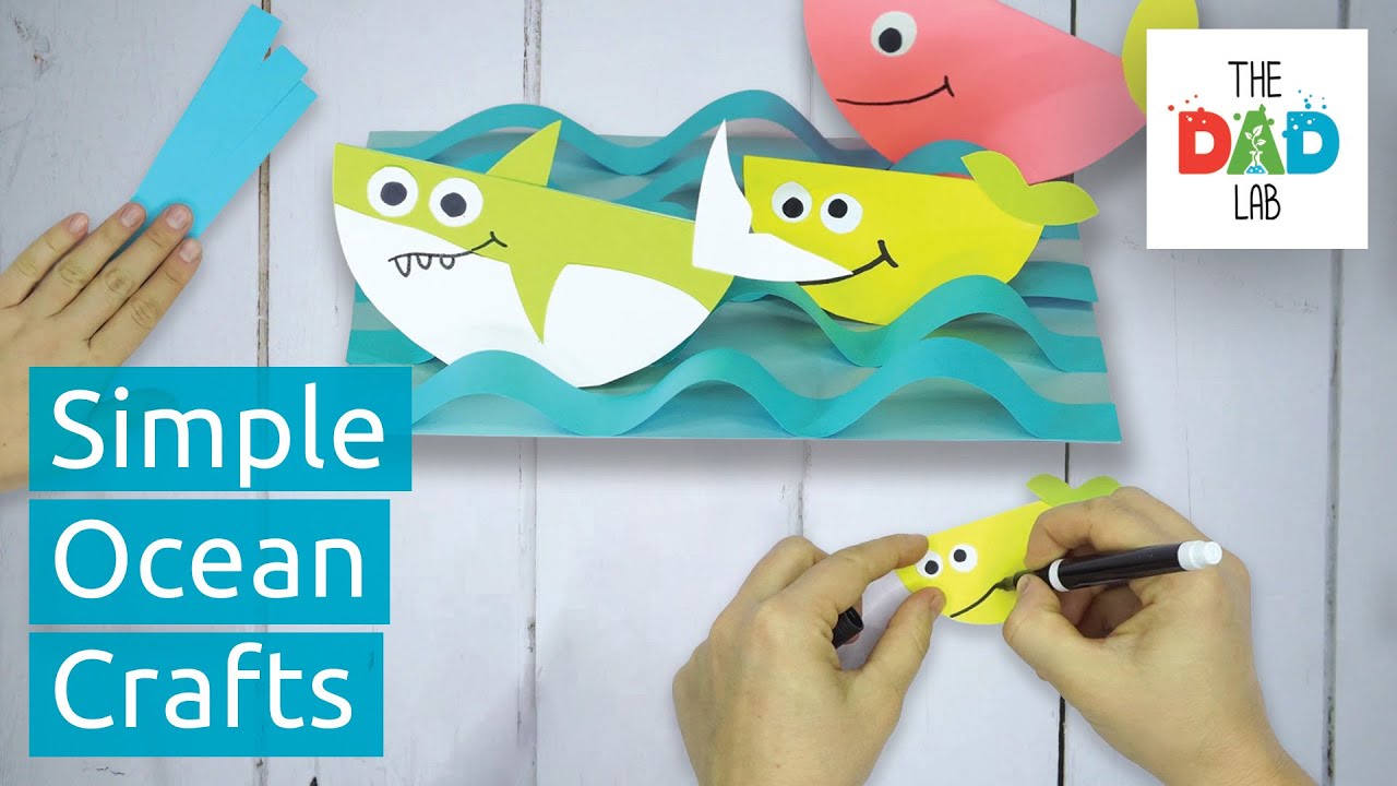 An Ocean of Fish | Simple Kids Paper Crafts - YouTube