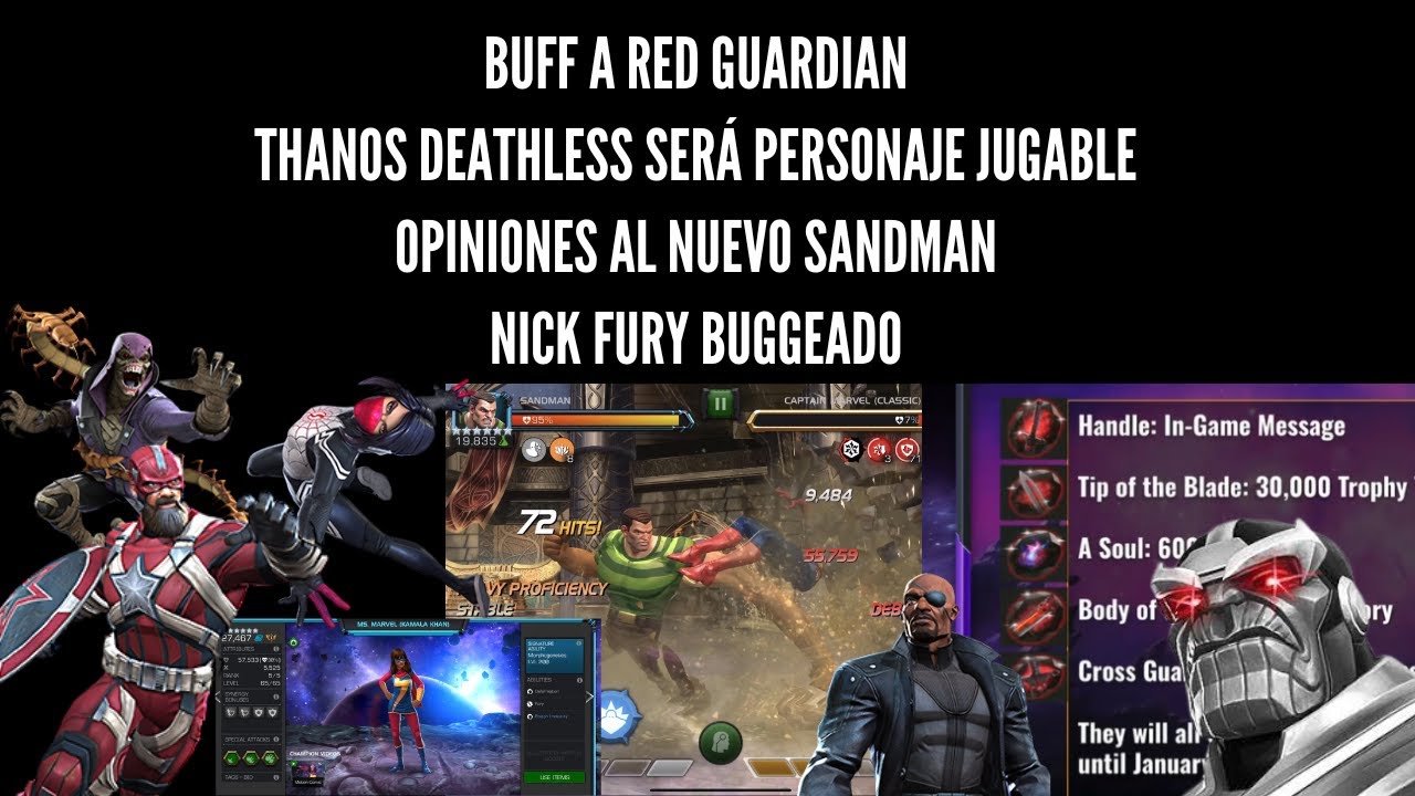 THANOS DEATHLESS CONFIRMADO | BUFF RED GUARDIAN | ¿SANDMAN MEJORÓ O ...