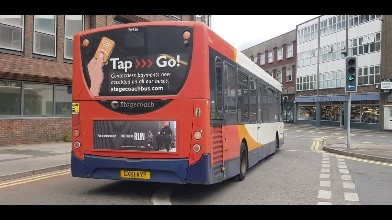 Here is the stagecoach bus 36436 on the number 53 in Guildford Tuesday ...