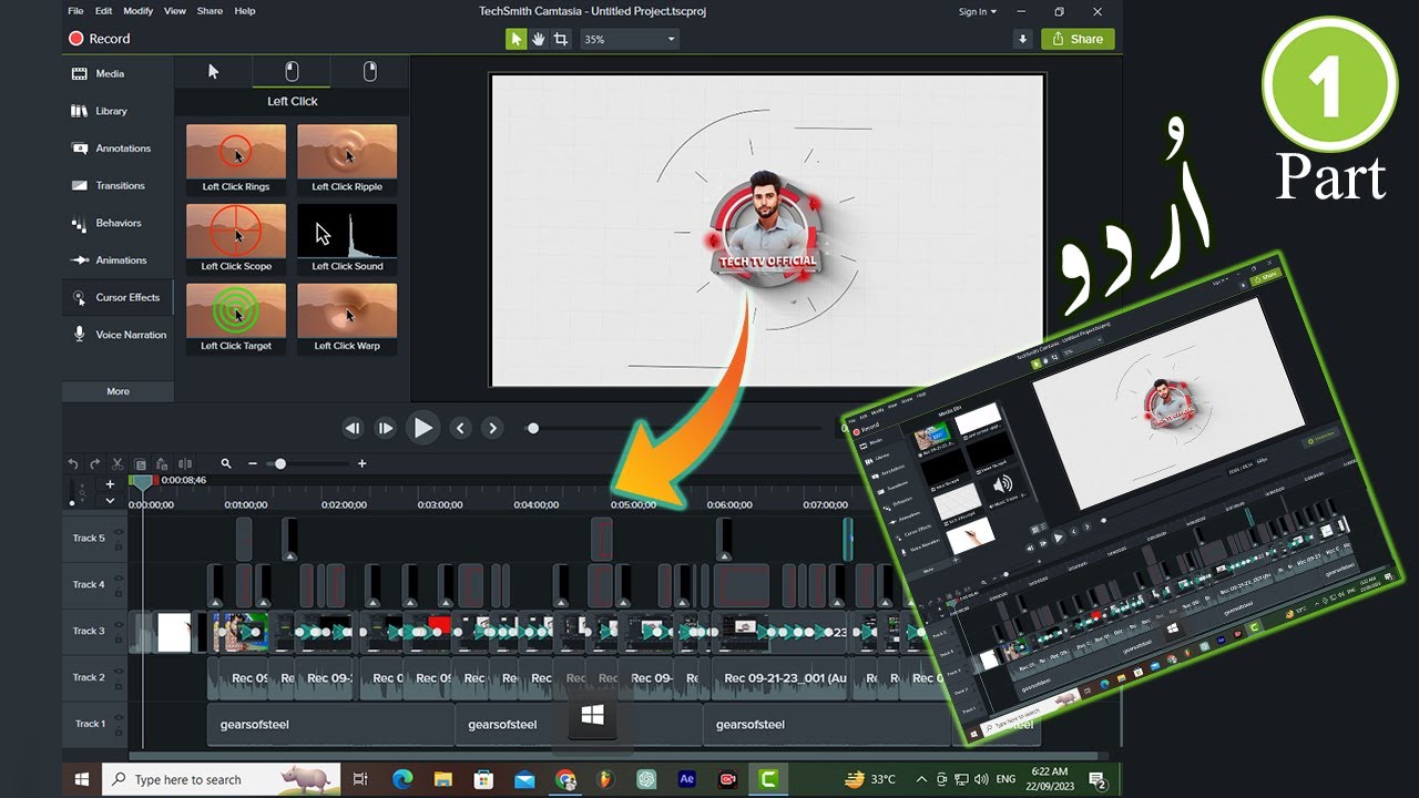 Camtasia Studio Video Editing Tutorial in Urdu | How To Use Camtasia ...