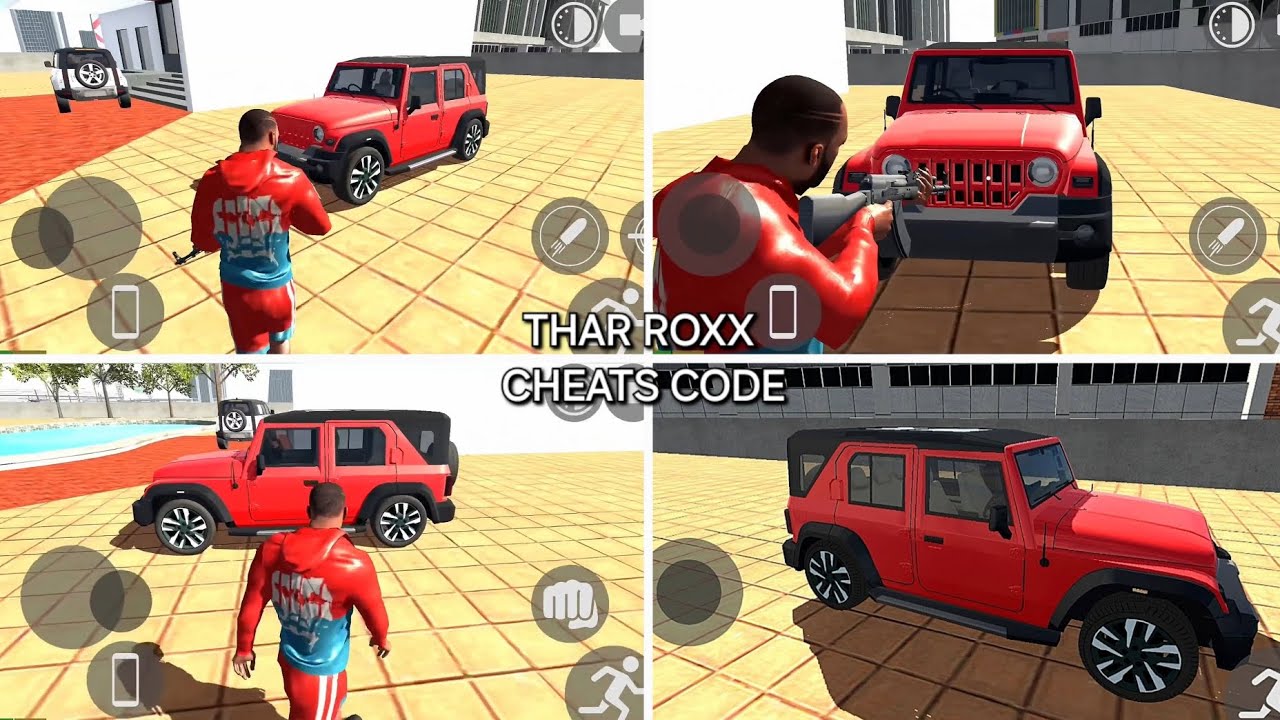 Thar Roxx Cheat Code+Rain Mode Indian Bikes Driving 3d || New Update ...