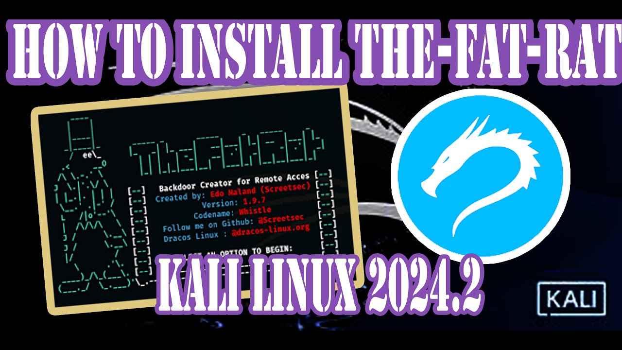 How to install TheFatRat in kali linux 2024.2 github - YouTube