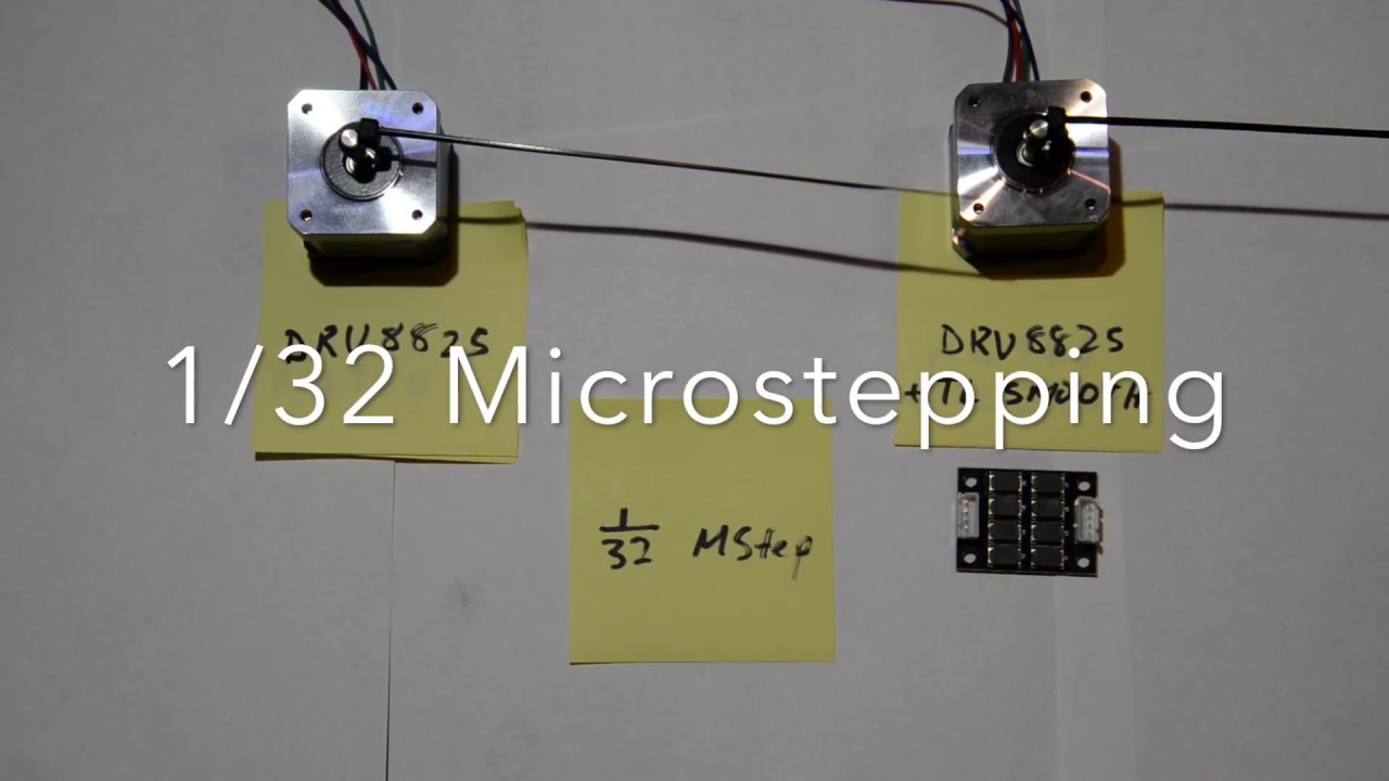 TL Smoother Test: A4988 and DRV8825 - YouTube