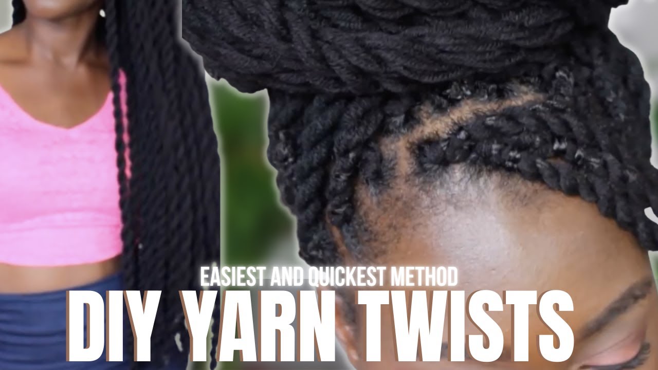 DIY EXTRA LONG YARN TWISTS | EASIEST, QUICKEST, AND NEATEST METHOD ...