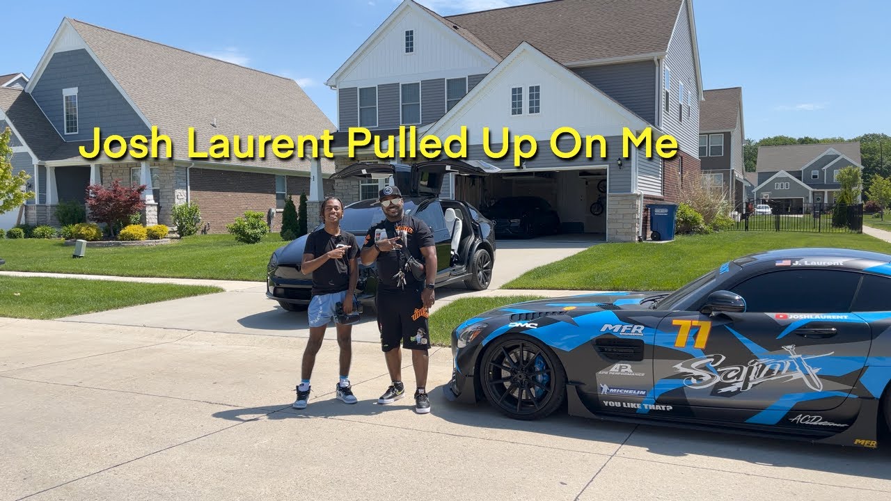 Josh Laurent pulled up on JAYLIVE with the 1 of 1 AMG GT - YouTube
